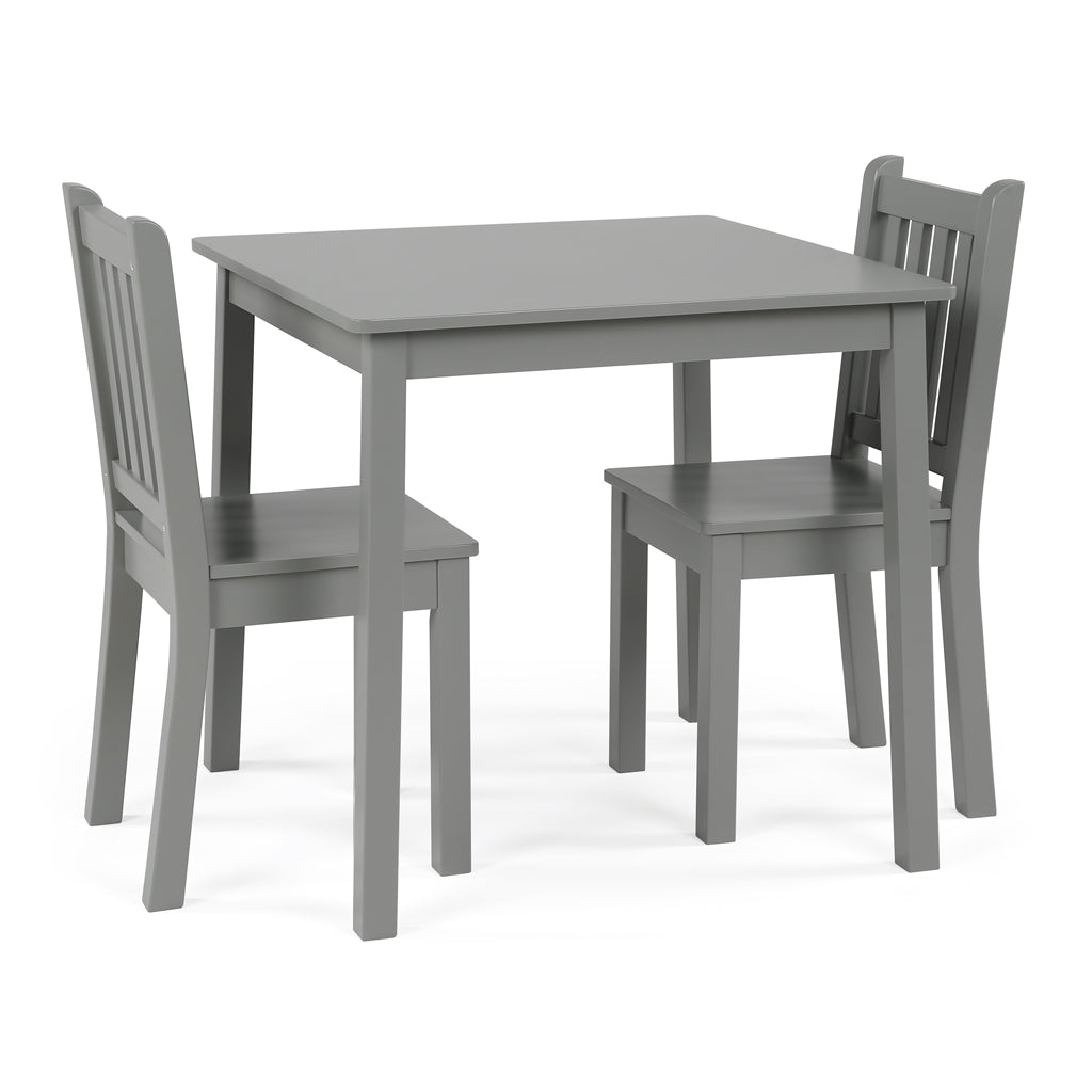Curious Lion Table and 2 Chairs Set - Grey