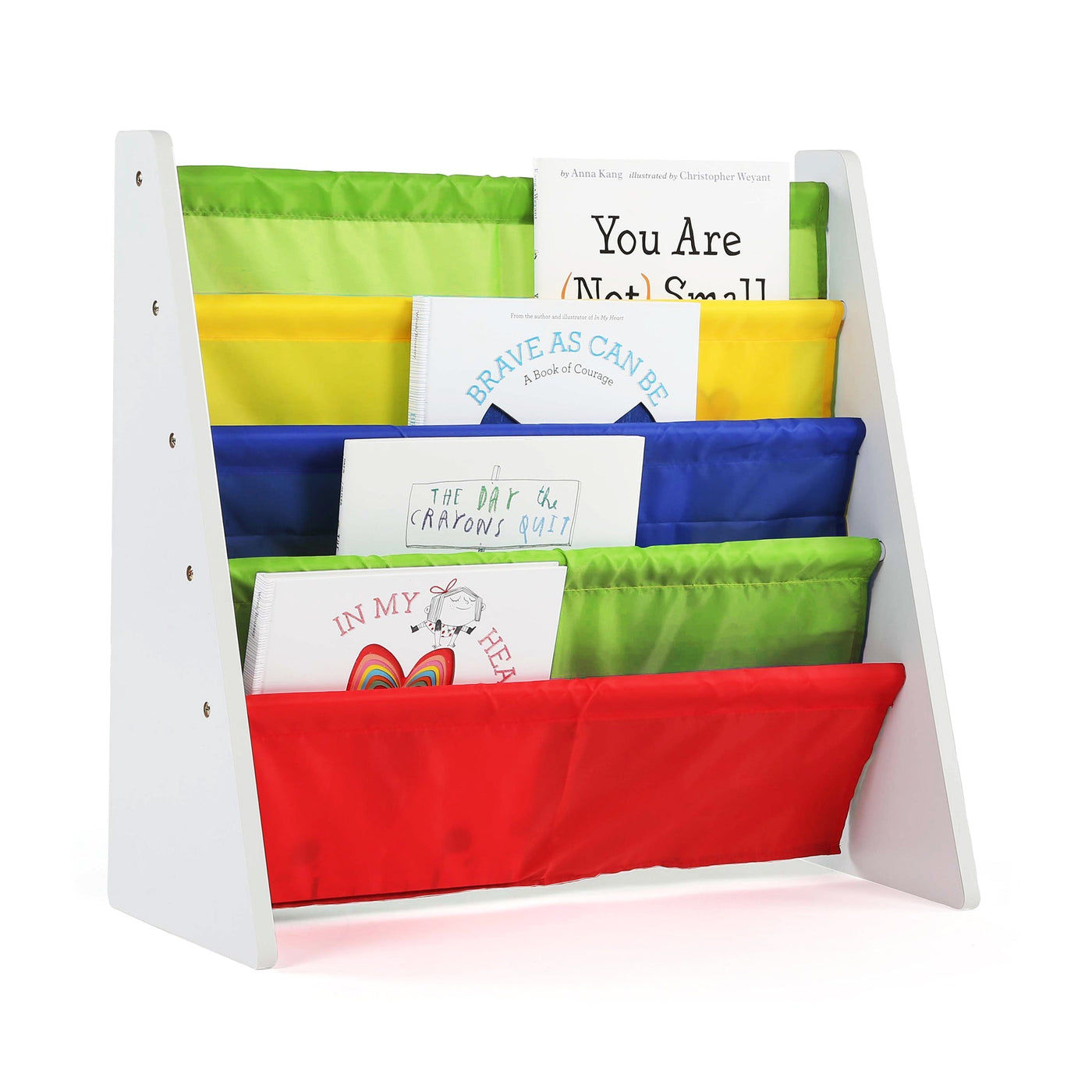 Summit White Book Rack