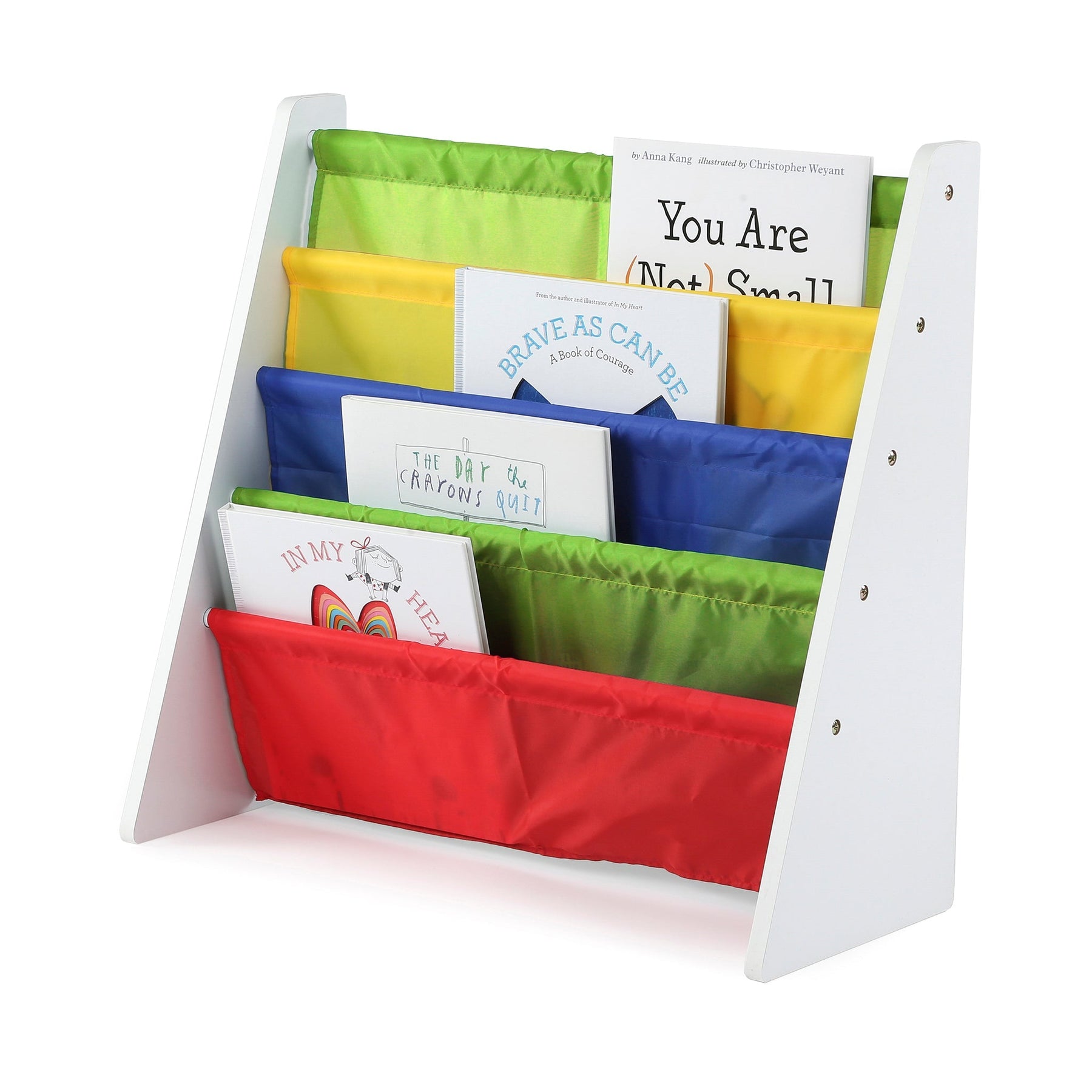 Summit White Book Rack
